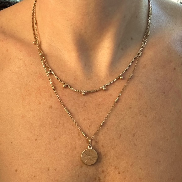 Jewelry | 9 Layered Gold Necklace | Poshmark